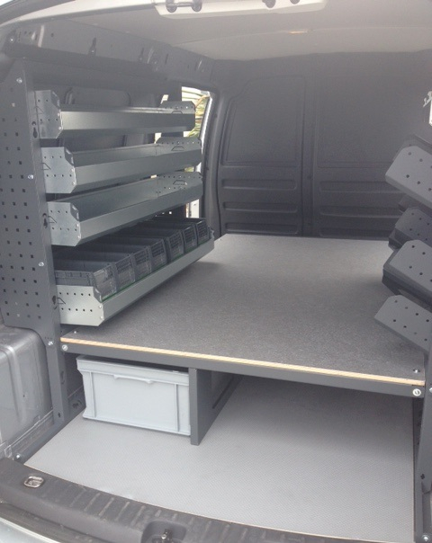 Volkswagen Caddy Van Accessories - Van Racking | bott Smartvan